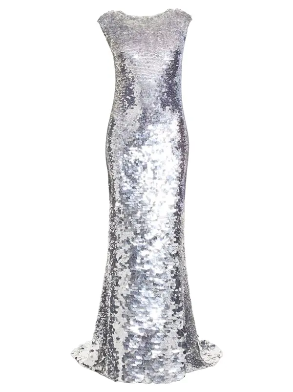 ILTA Jasmine Embellished Gown - Grey