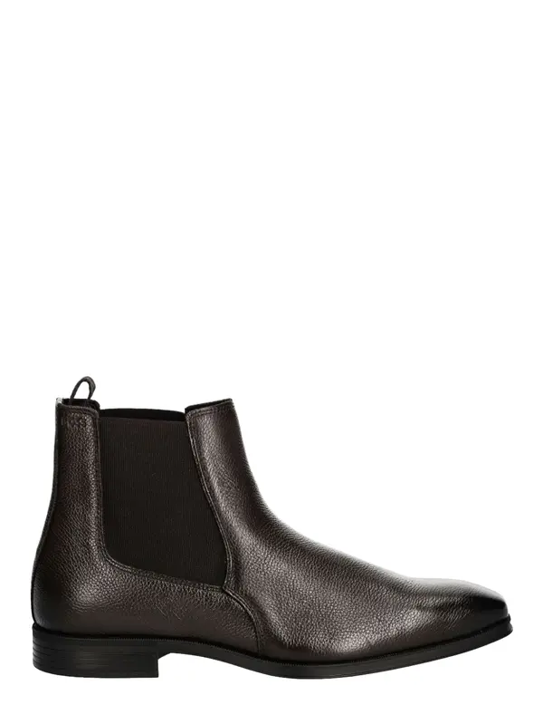 BOSS Leather Chelsea Boots - Brown