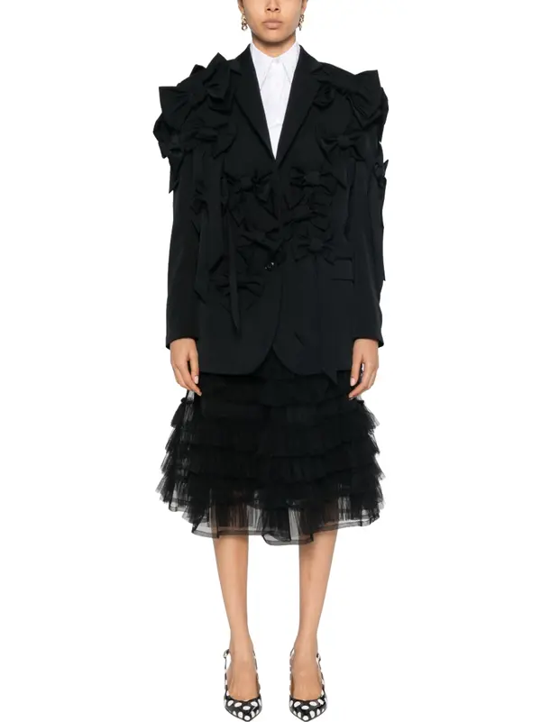 Viktor & Rolf Bow Bouquet Blazer - Black