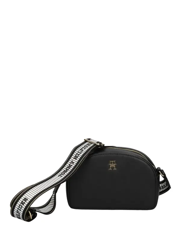Tommy Hilfiger Crossbody Bag With Logo Plaque - Black