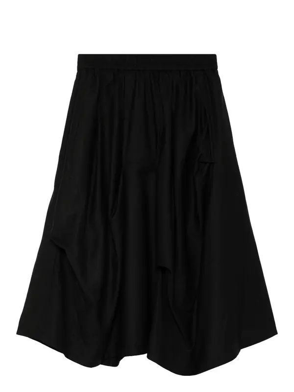 B+AB Draped A-line Skirt - Black