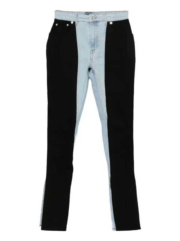 MUGLER Two-tone Skinny Jeans - Blue