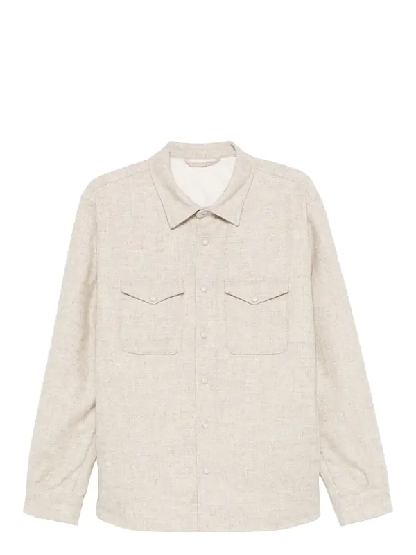 ERALDO Padded Shirt - Neutrals