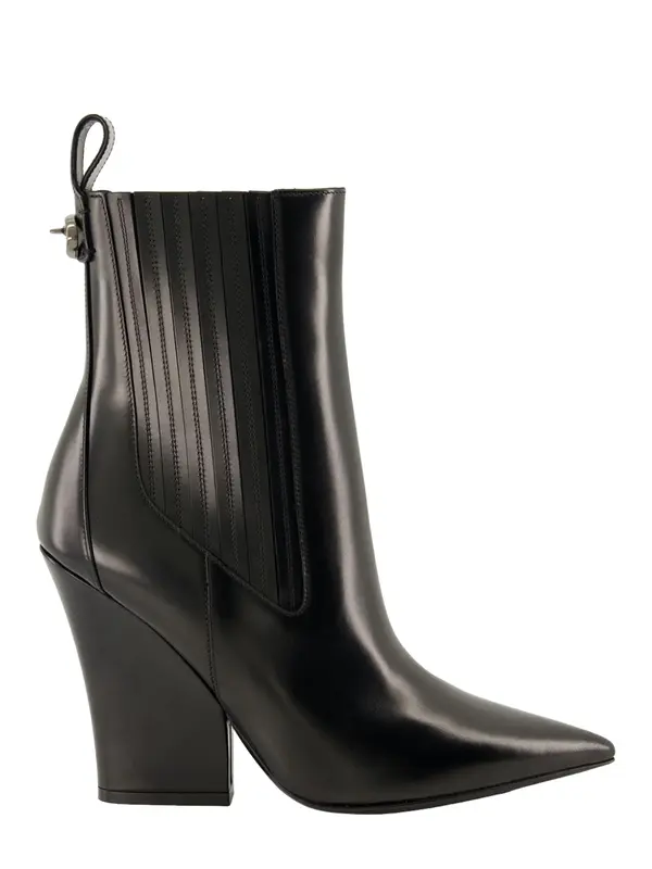 Valentino Garavani 105mm Vlogo Lockette Boots - Black