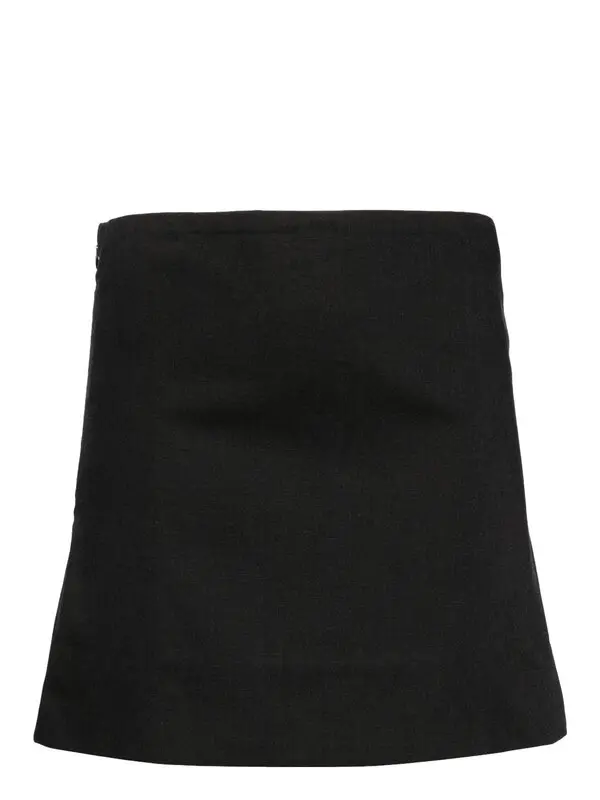 AEXAE High-waisted A-line Skirt - Black