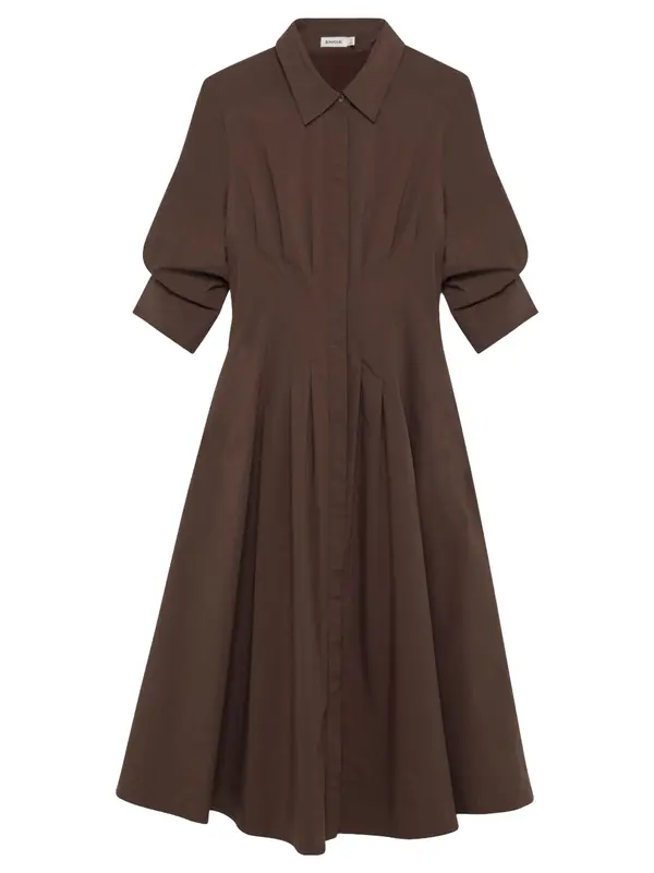 Simkhai Jazz Shirt Dress - Brown