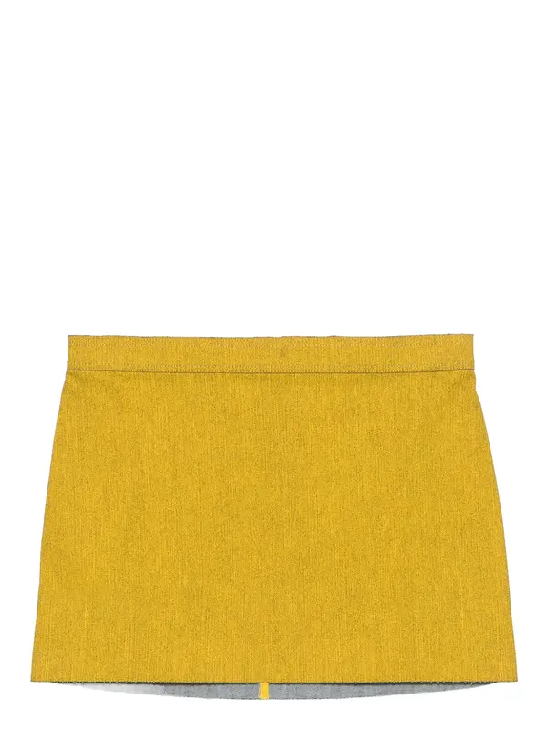 Rick Owens Coated Mini Skirt - Yellow