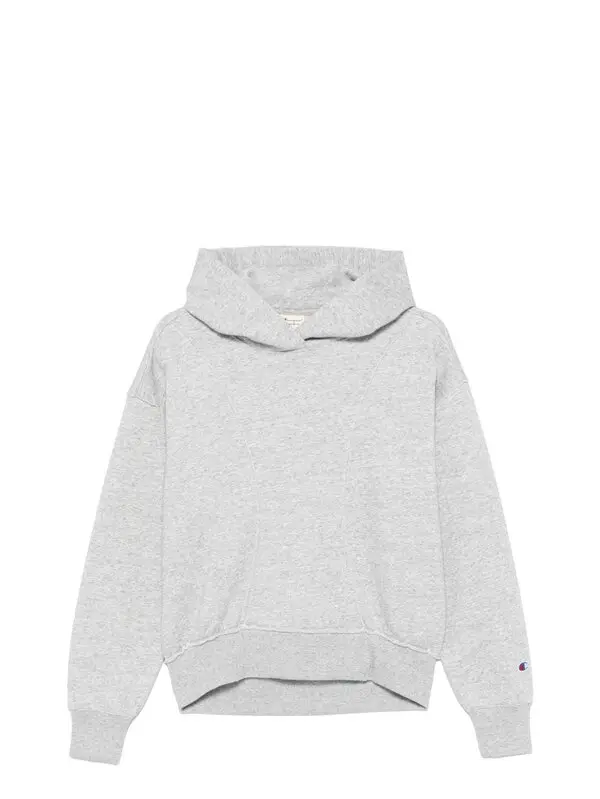 Champion Embroidered-logo Hoodie - Grey