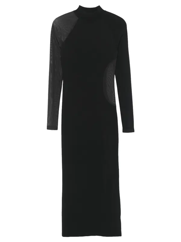 Y3 Panelled Midi Dress - Black