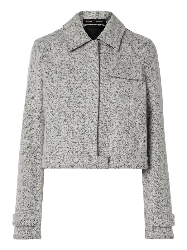Proenza Schouler Rivers Bouclé-tweed Jacket - Gray