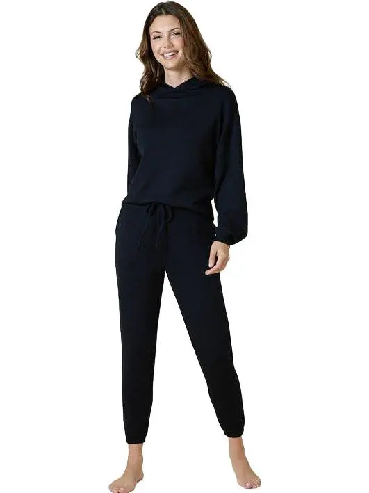 SOFTIES Oversize Hoodie Lounge Set - Black