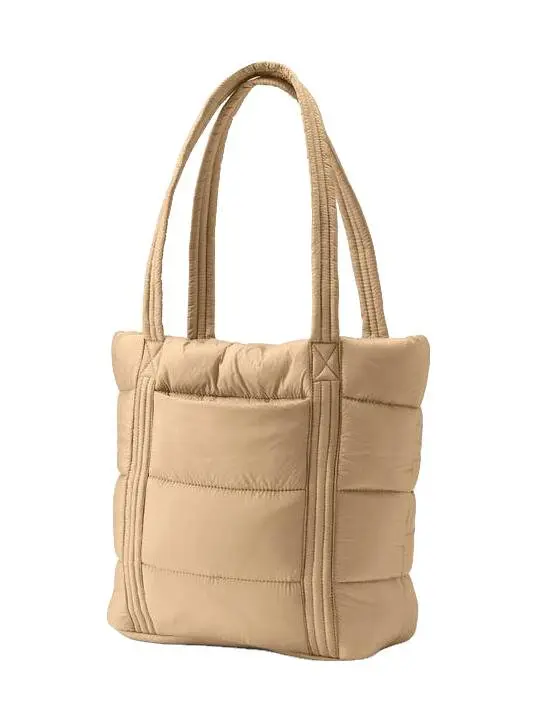 LANDS' END Wanderweight Ultralight Packable Tote Bag - Desert Tan Shine