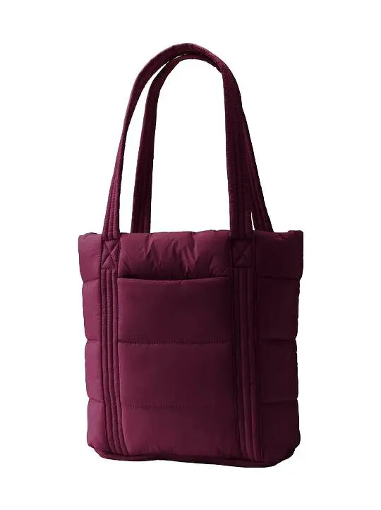LANDS' END Wanderweight Ultralight Packable Tote Bag - Lush Burgundy
