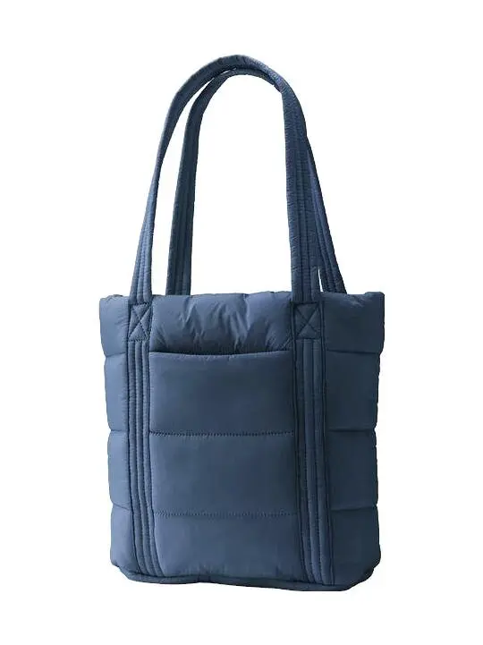 LANDS' END Wanderweight Ultralight Packable Tote Bag - Vintage Blue