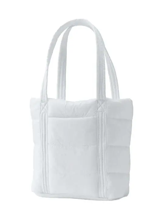 LANDS' END Wanderweight Ultralight Packable Tote Bag - White