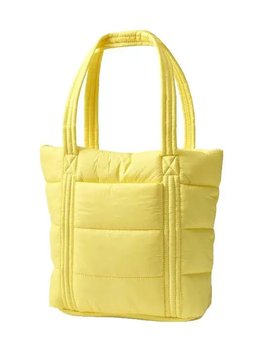 LANDS' END Wanderweight Ultralight Packable Tote Bag - Yellow Bliss