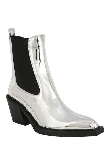 CIRCUS NY BY SAM EDELMAN Metallic Chelsea Bootie - Soft Silver