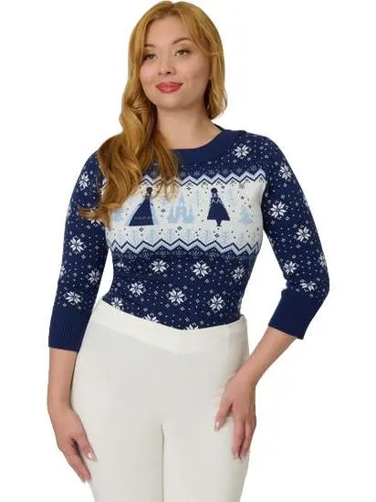 Unique Vintage Minou Sweater - Blue