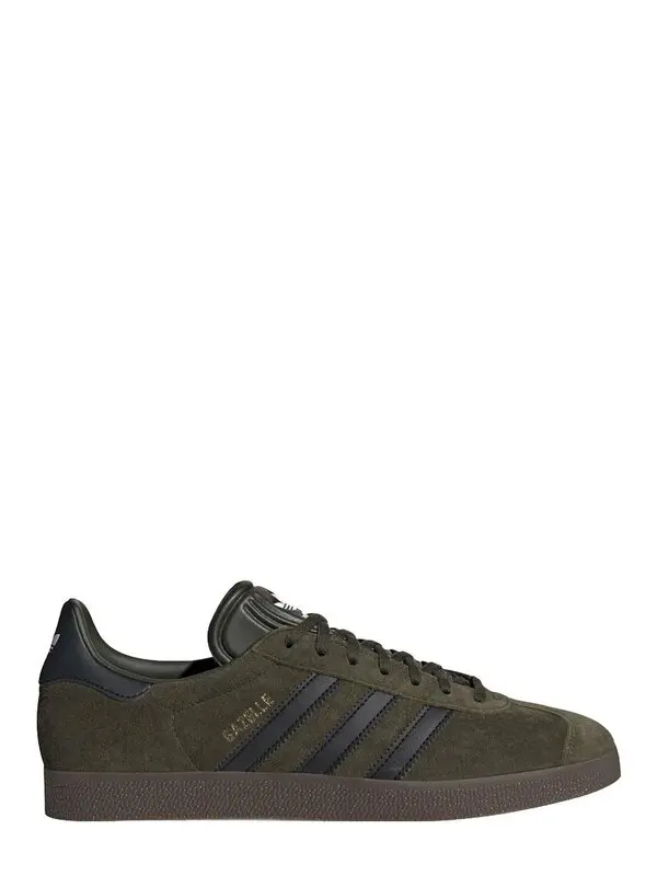 Adidas Gazelle Lace Up Sneakers - Night Cargo/core Black/gum 5