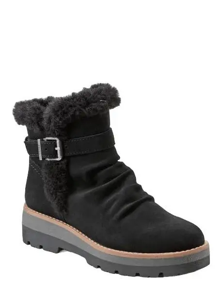 EARTH® Yara Waterproof Faux Fur Lined Bootie - Black