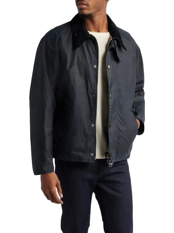 Barbour Transport Wax Jacket - Navy