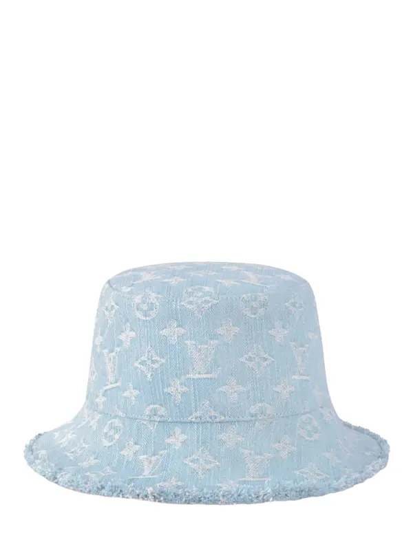 LOUIS VUITTON Monogram Denim Bucket Hat - Denim Blue