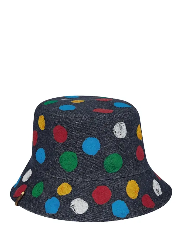 LOUIS VUITTON X Yayoi Kusama Painted Dots Bucket Hat - Denim Blue