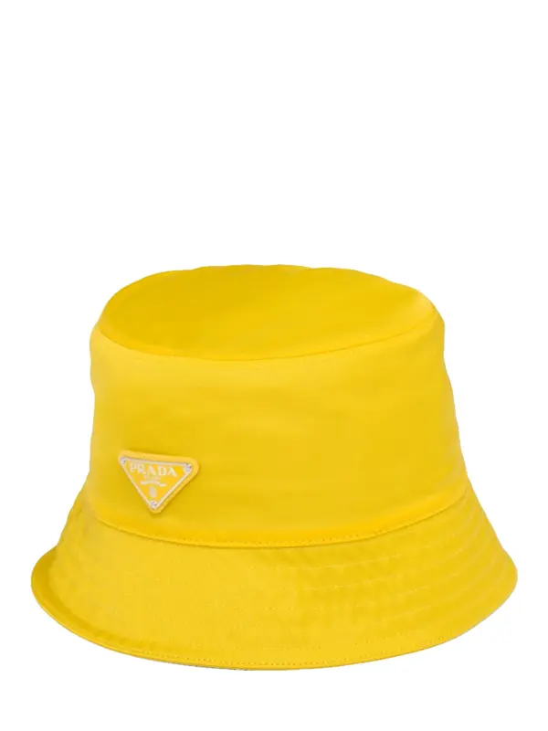Prada Nylon Bucket Hat - Pineapple Yellow