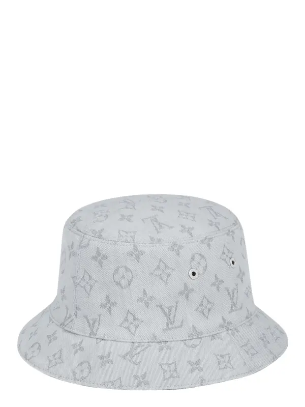 LOUIS VUITTON Bob Monogram Denim - White/lagoon Blue