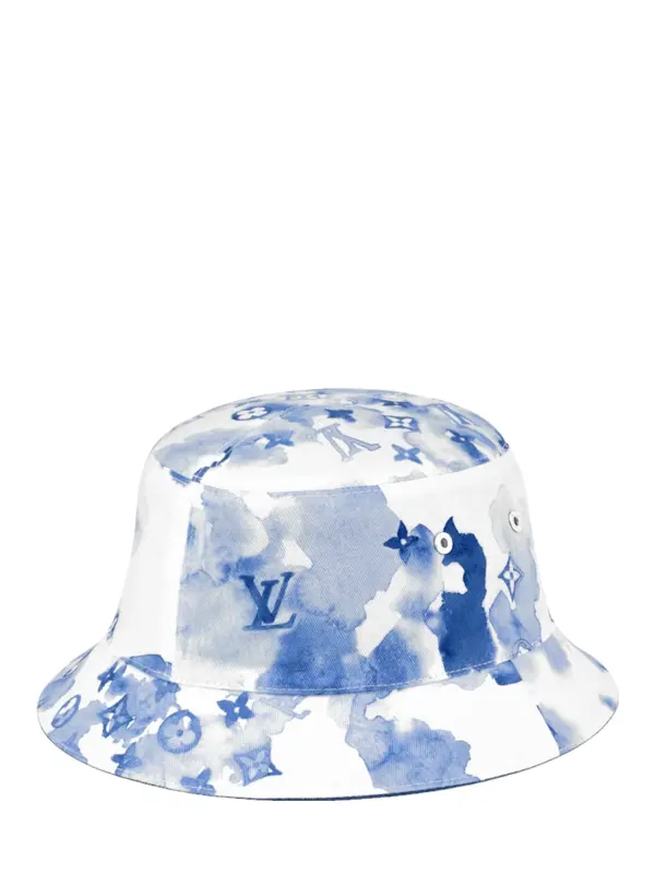 LOUIS VUITTON Monogram Watercolor Bucket Hat - Blue