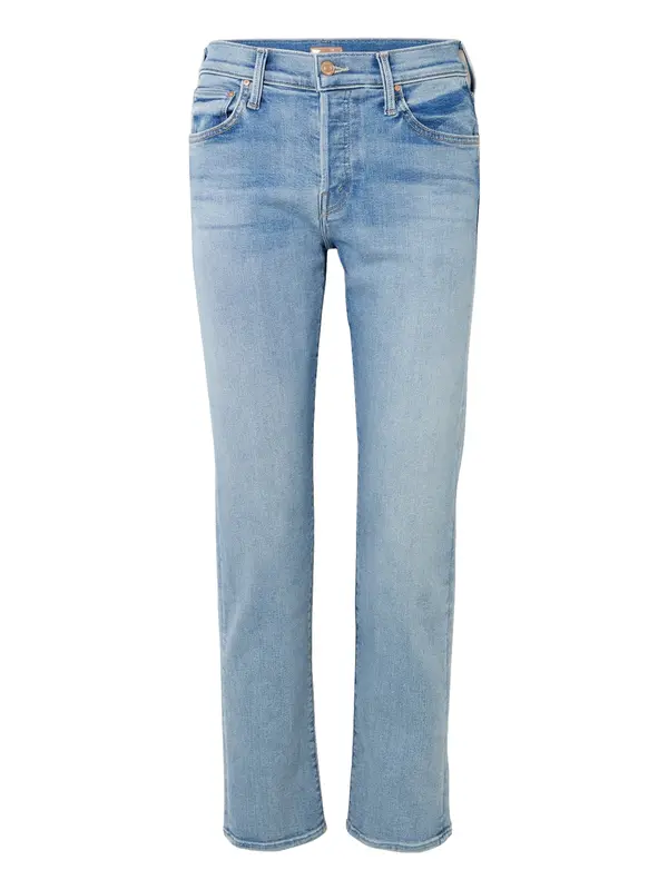 MOTHER Hiker Hover Mid-rise Straight-leg Jeans - Blue