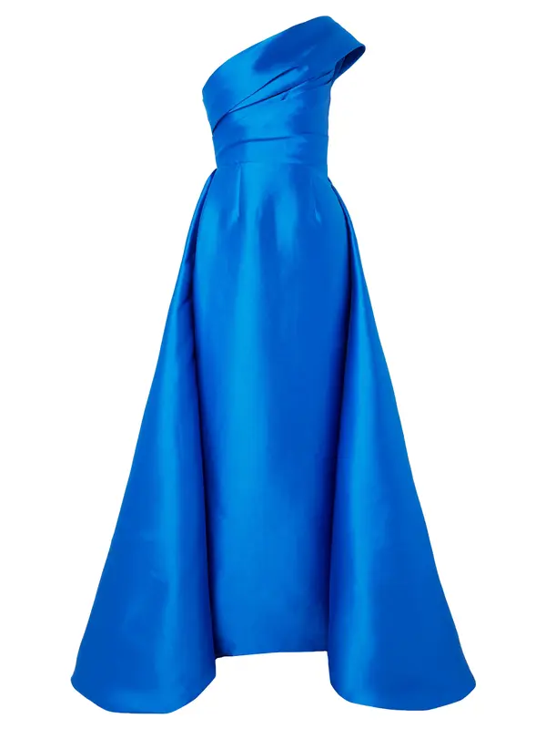Solace London Alba One-shoulder Gown - Blue