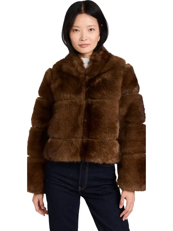 Apparis Sai Short Coat - Mink