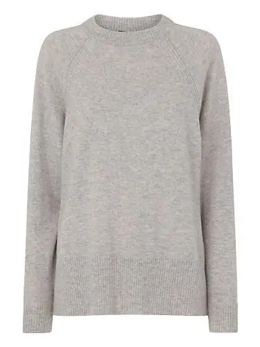 Whistles Cashmere Crew-neck Jumper - Grey
