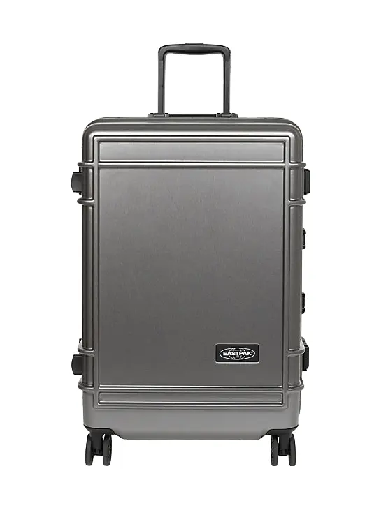 EASTPAK E Resist'r Medium Hard-shell Suitcase 68cm - Brushed Metal