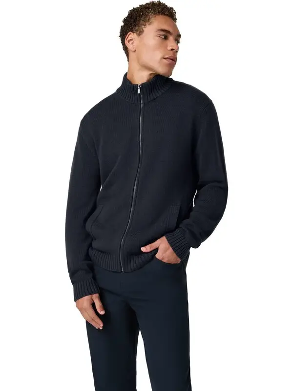 Vuori Denver Full-zip Sweater - Navy