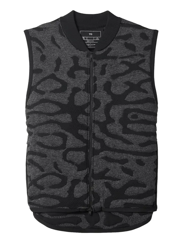 ADIDAS ORIGINALS Y-3 Recycled Jacquard-knit Vest - Black
