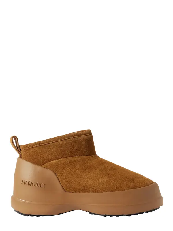 Moon Boot Luna Low Suede Boots - Brown