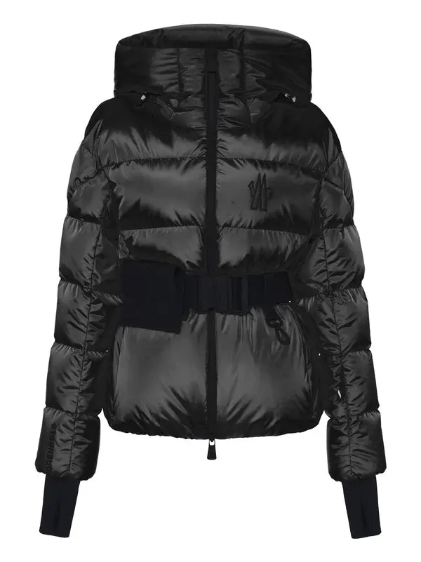 Moncler Bouquetin Belted Down Jacket - Black