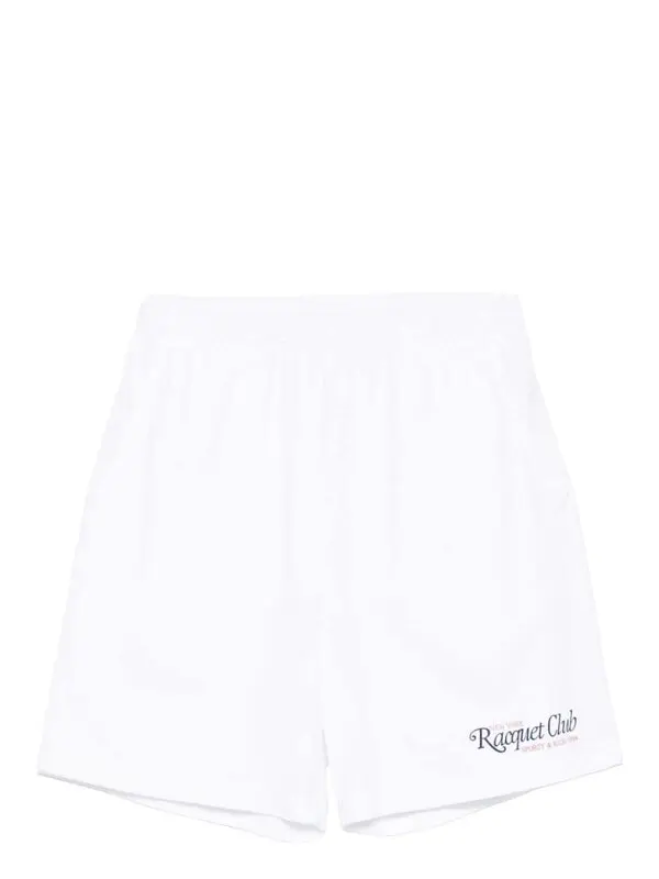 SPORTY & RICH 94 Racquet Club Track Shorts - White