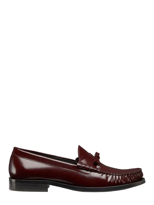 STUART WEITZMAN Lottie Bow Loafers - Red