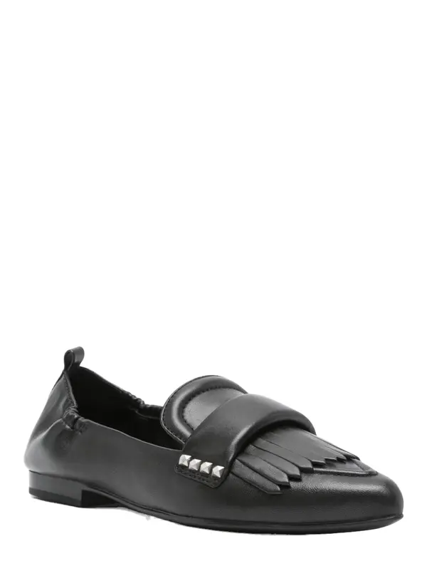 Ash Blitz Leather Slippers - Black