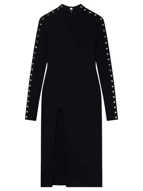 Stella McCartney Long-sleeve Midi Dress - Black