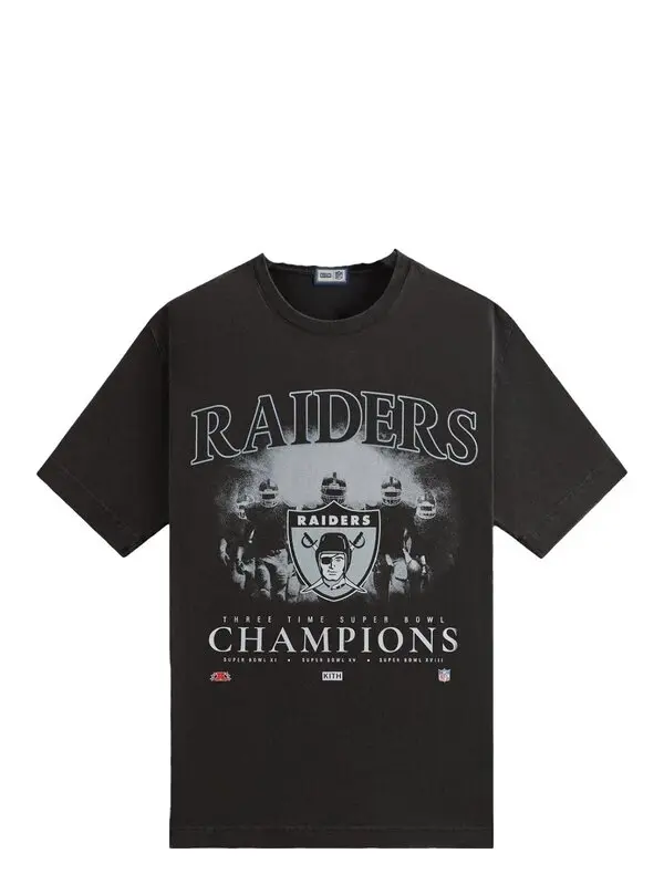 Kith X Nfl '47 Raiders Vintage T-shirt - Black