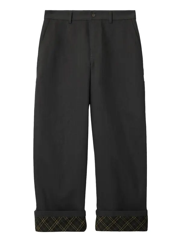Burberry Cotton Carpenter Trousers - Black