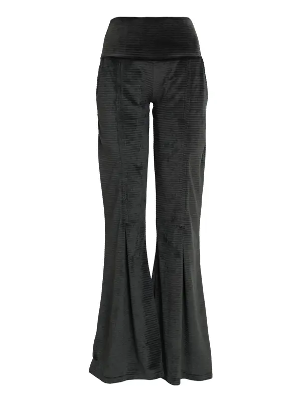 AMIR SLAMA Corduroy Flared Trousers - Black