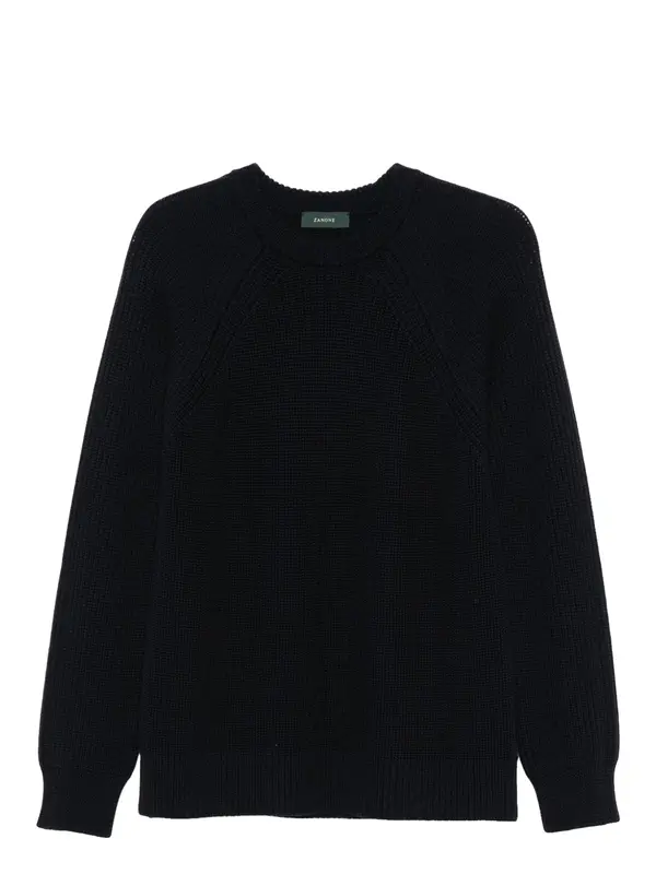 ZANONE Virgin Wool Sweater - Blue