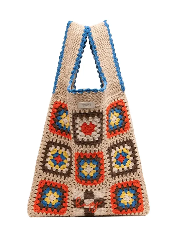 A BATHING APE Crochet-knit Tote Bag - Neutrals