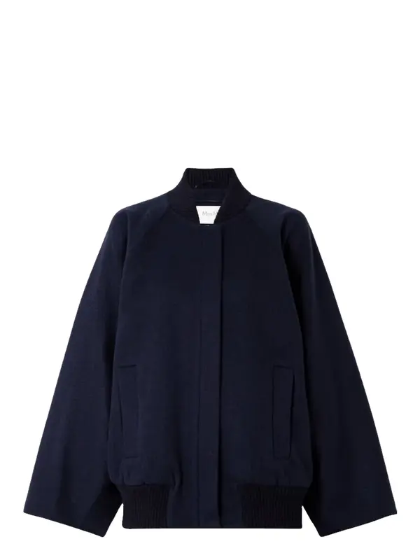 Max Mara Zenone Oversized Cashmere Coat - Blue