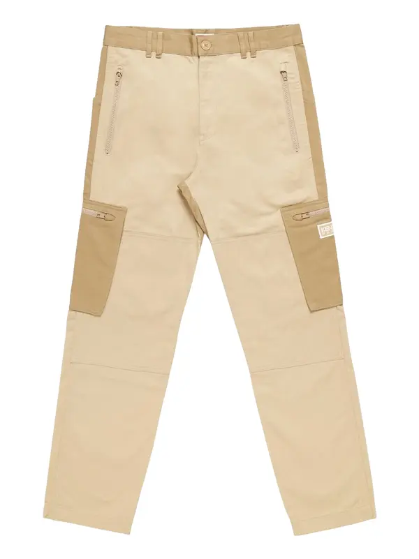 Kenzo Cargo Slim Trousers - Neutrals